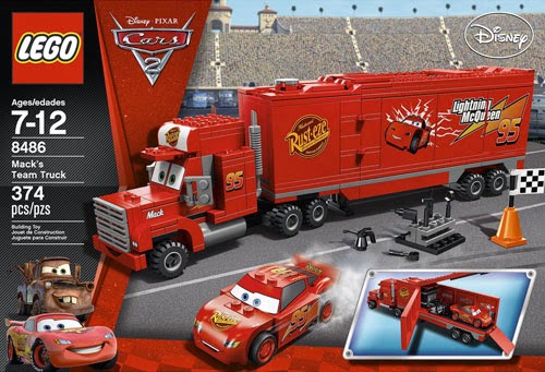 The Lego King: Lego Cars Mack's Team Truck, Ultimate Build Lightning ...