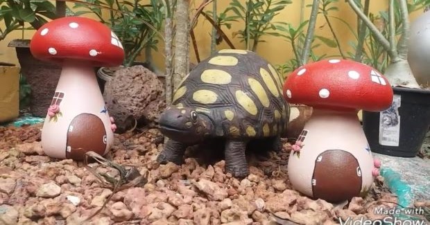 Para tu Jardín, Seta original hecha de cemento - Jadewoman