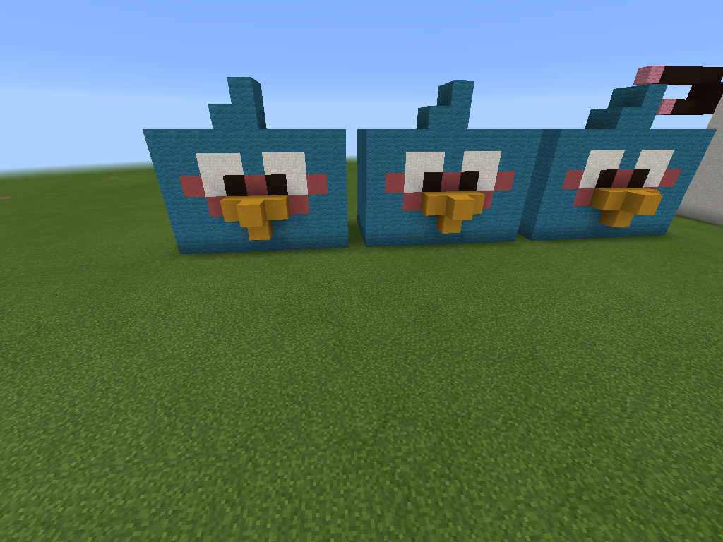 Minecraft Pocket Edition Angry Birds Builds: Matilda the White Bird and ...