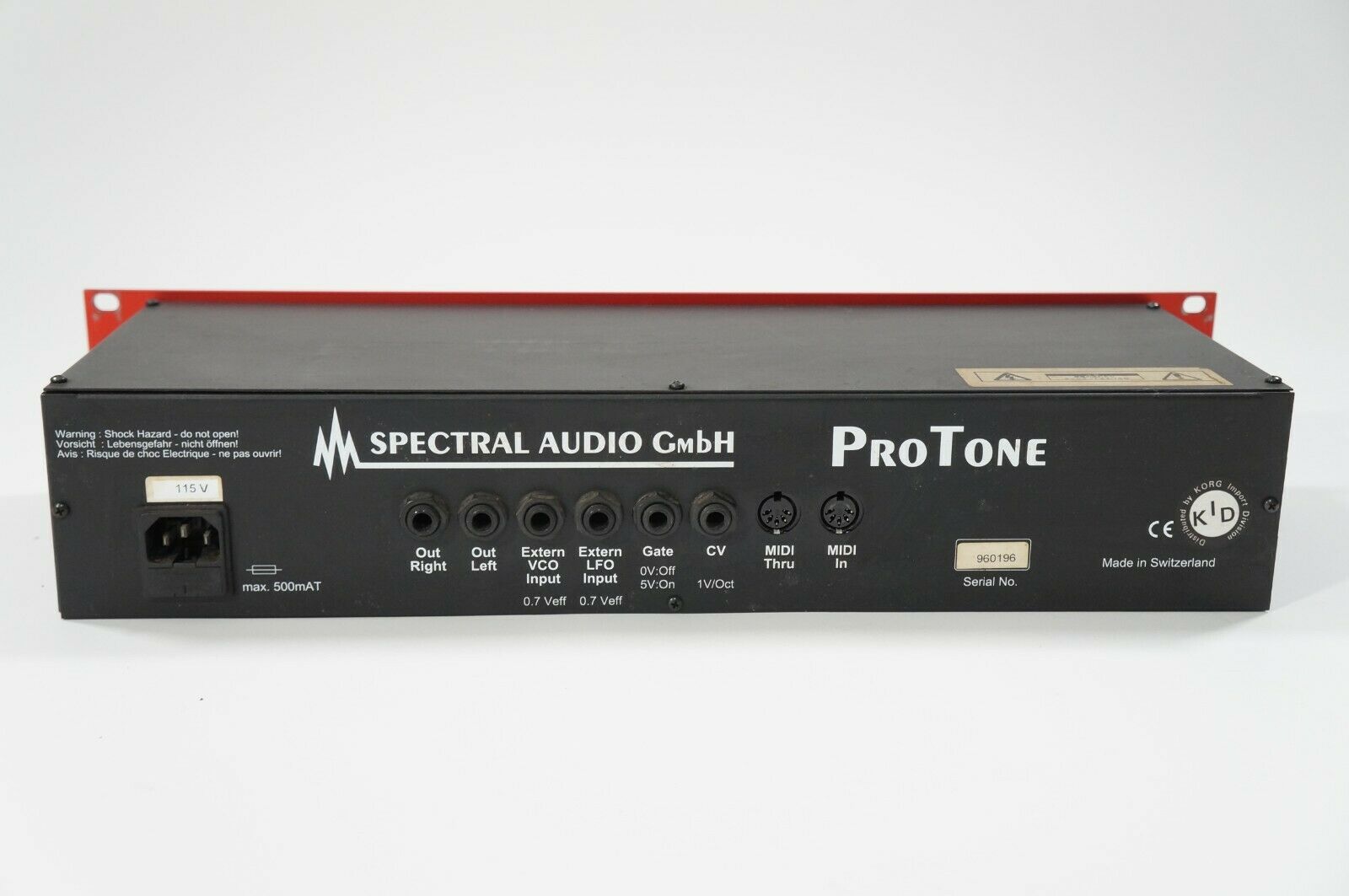 MATRIXSYNTH: SPECTRAL AUDIO ProTone Analog Synthesizer SN 960196