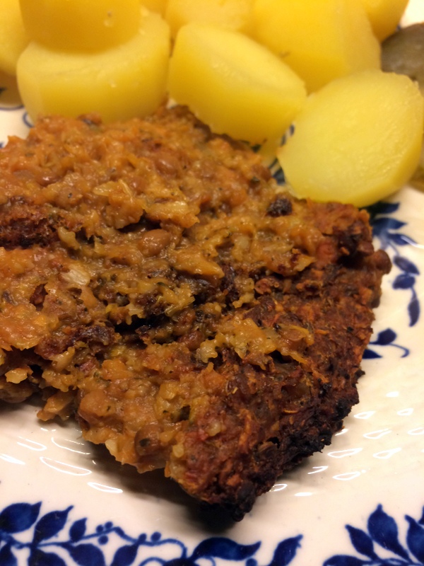 Hver dags Vegetarmad. Grøntsagsmad, Brød og Kager: Linse Farsbrød med ...