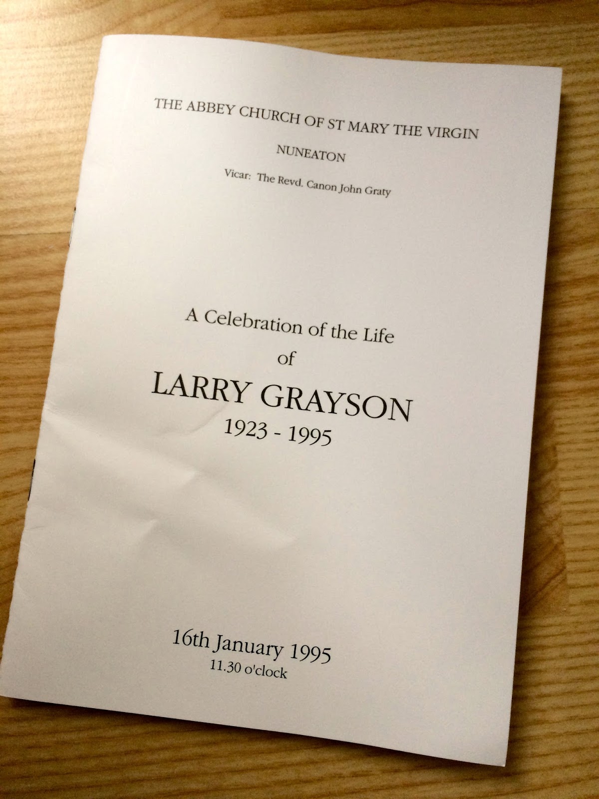 DrMattKerry's Blog: Remembering Larry Grayson
