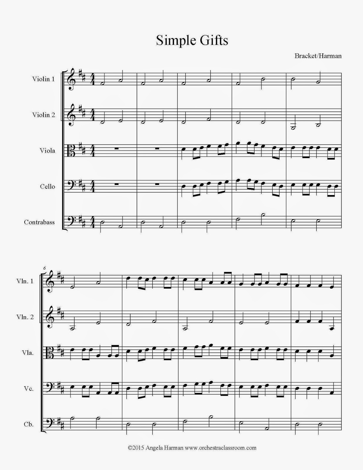 Orchestra Classroom: Simple New Arrangements for String Orchestra