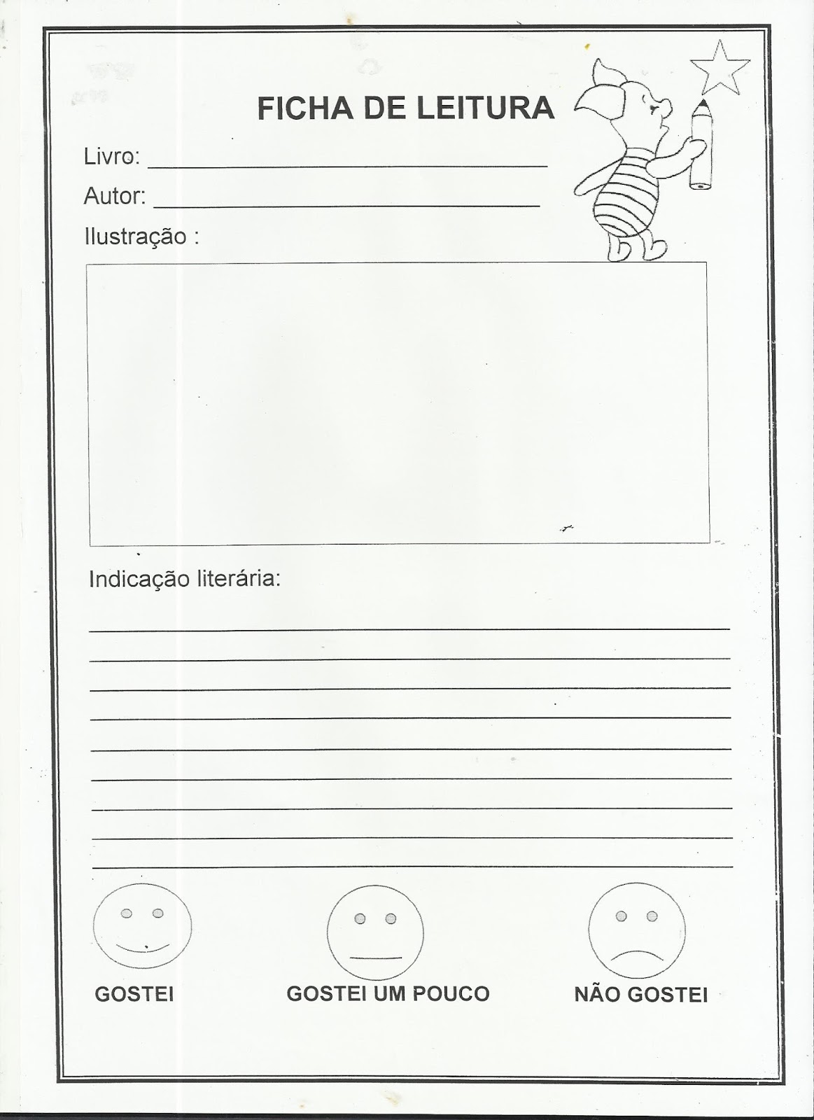 Ficha Literaria 3 Ano - BRAINCP