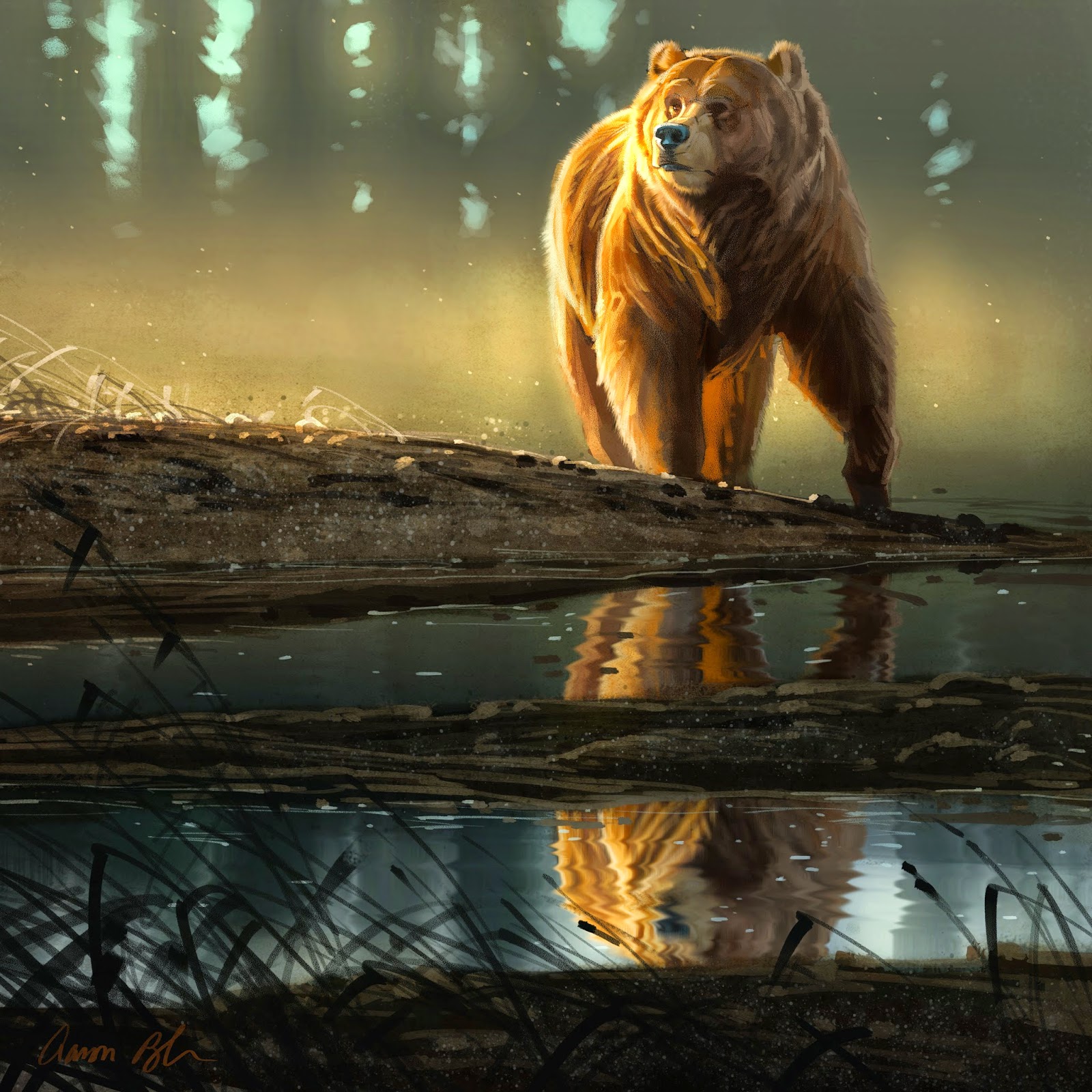 The Art of Aaron Blaise: Wanted to sketch a bear tonight... | Nature ...