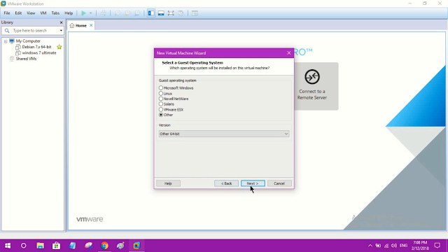 7)Give the name to Virtualmachine and also give the disk size