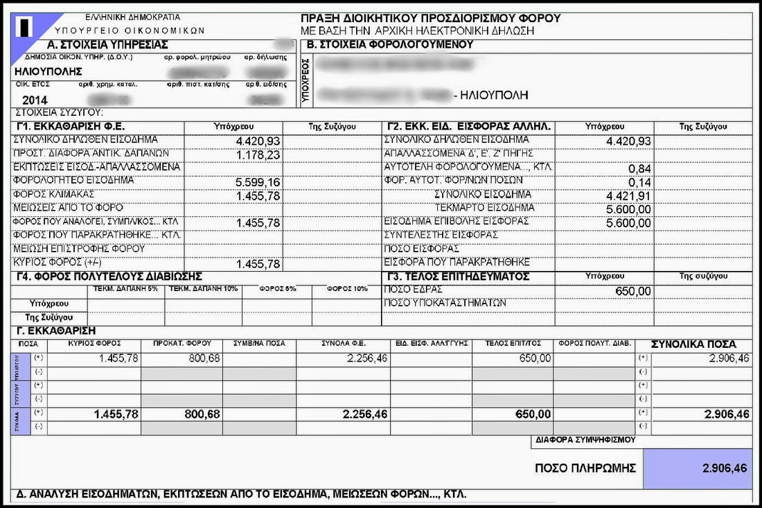Tsotili Blogger: Μπράβο Βαγγέλη Σαμαρά! Έχω εισόδημα 4.420,93 το χρόνο ...