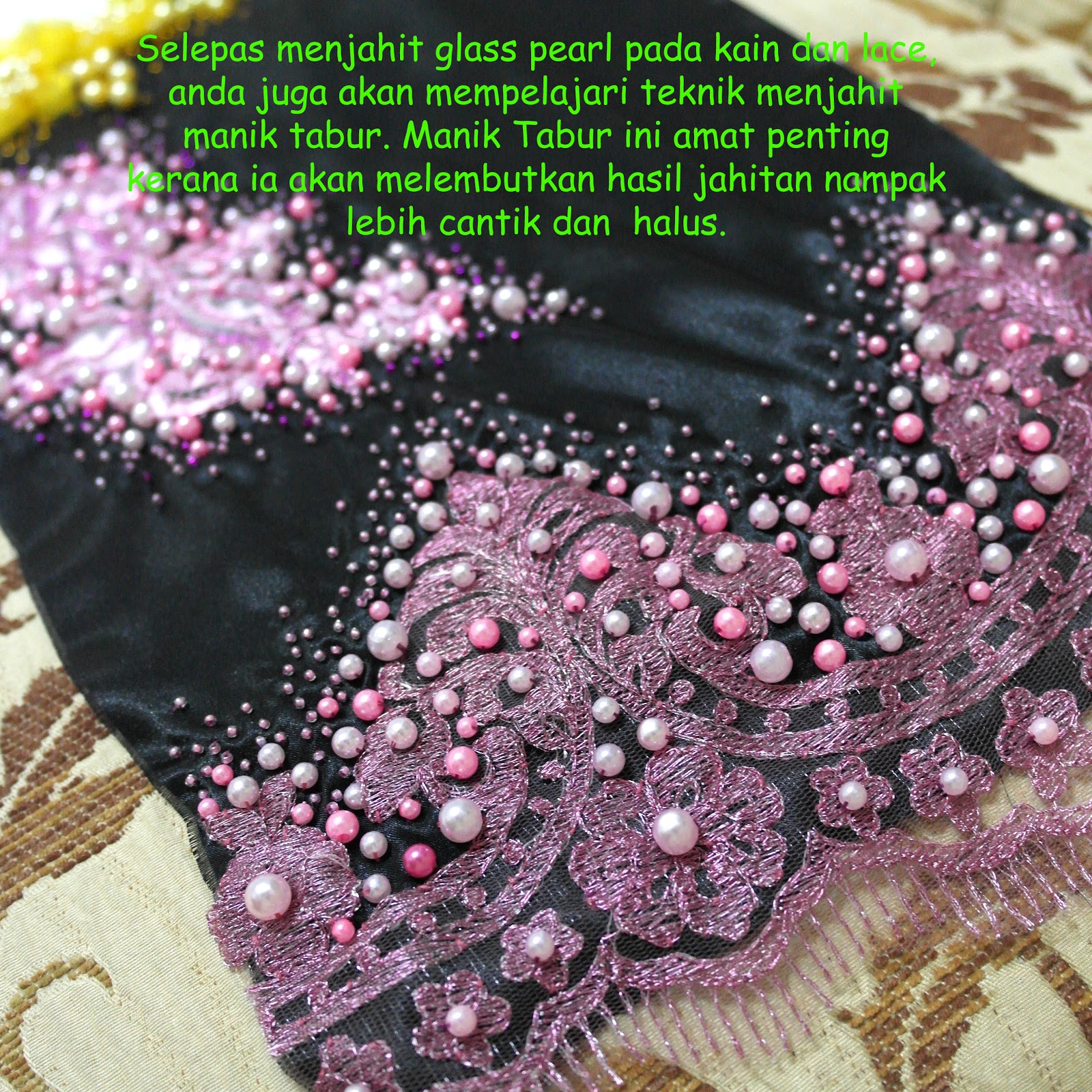 manik by manik: Kelas Jahitan Lace dan Manik Crumble untuk bulan ...