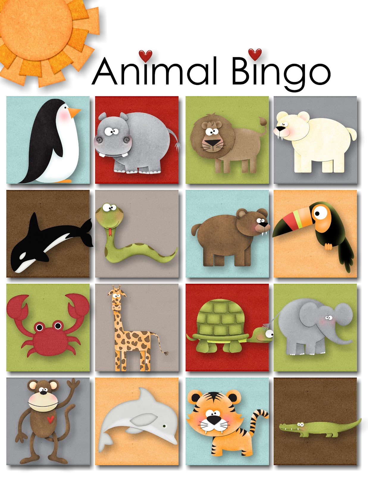 I Love Memory Mixer: Memory Mixer - Animal Bingo
