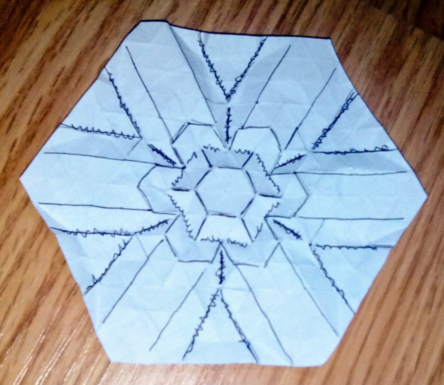 Small 3D Origami Star Puff