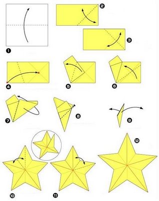 Como fazer estrela de Natal com dobradura? Origami de estrela de Natal ...