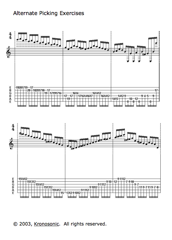 A Cool Alternate Picking Exercise