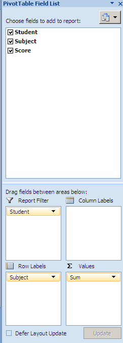 POI XLSX Pivot Table Java Example | ThinkTibits!