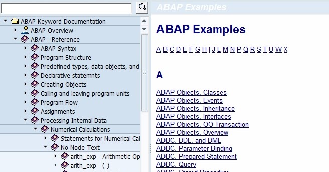 ABAP PROGRAMMING HELP: ABAP Documentation And Examples