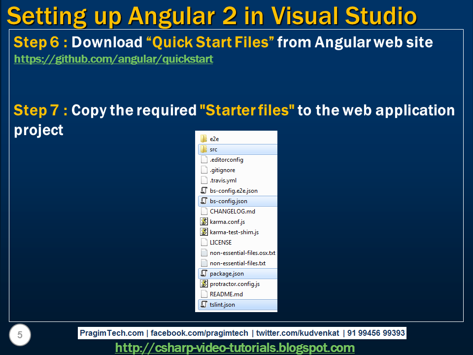 Sql server, .net and c# video tutorial: Setting up Angular 2 in Visual ... Sql server, .net and c# video tutorial: Setting up Angular 2 in Visual ...