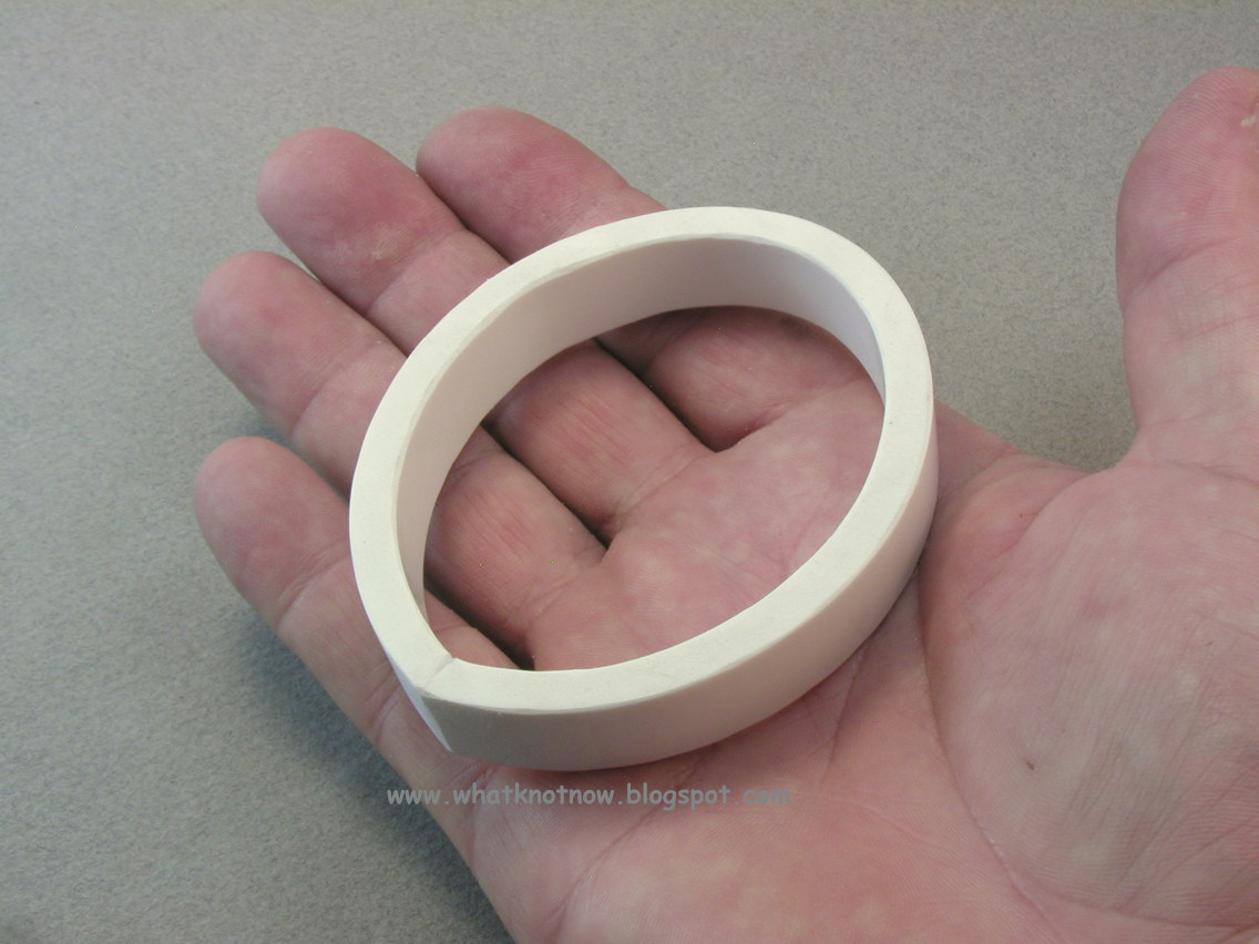 Knots and fiber bracelets: teardrop PVC plastic bangle bracelet 3720