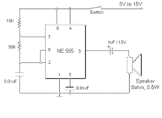A simple electronic buzzer - Alarms and Indicator Circuit