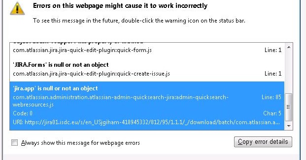 JIRA not working in Internet Explorer - JS errors ~ The Sysadmin Himself