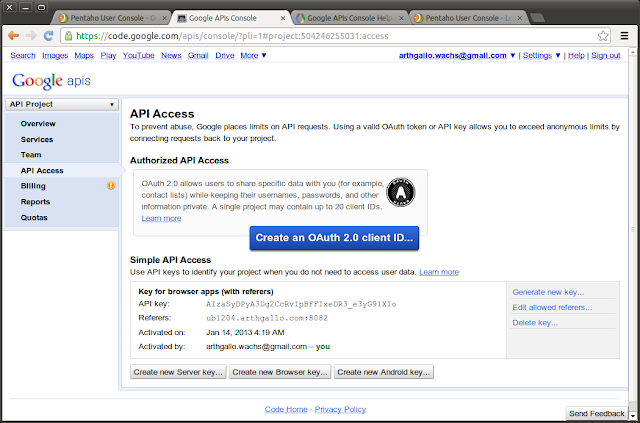 Open design and architecture: Configuring the Google Maps Dashboard ...