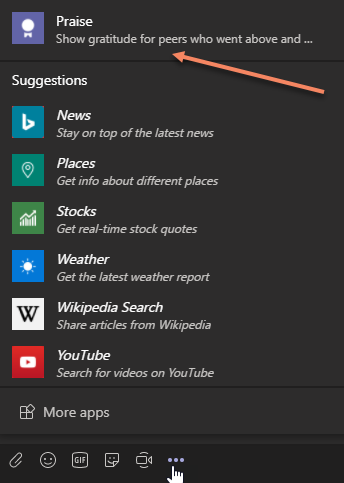 Microsoft Teams Tip #4 - Praise Your Team!