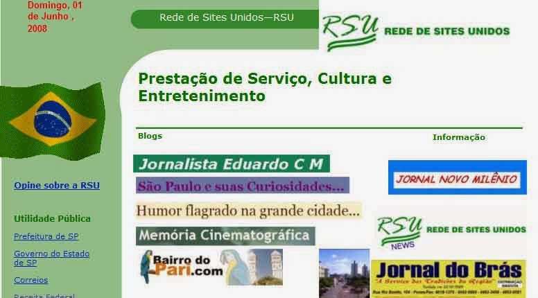 A história da Rede de Sites Unidos - RSU - Portal E5