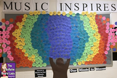 Mrs. King's Music Class: Music Inspires Bulletin Board