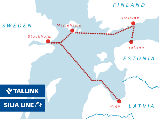 Tukholman Kartta Silja Line | Kartta
