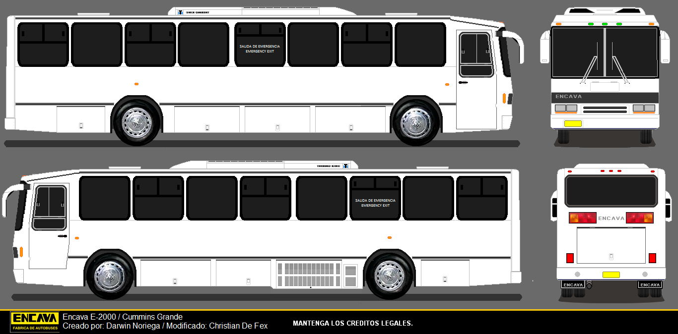Diseños Encava y Otra Buses Venezuela: Autobuses en Blanco