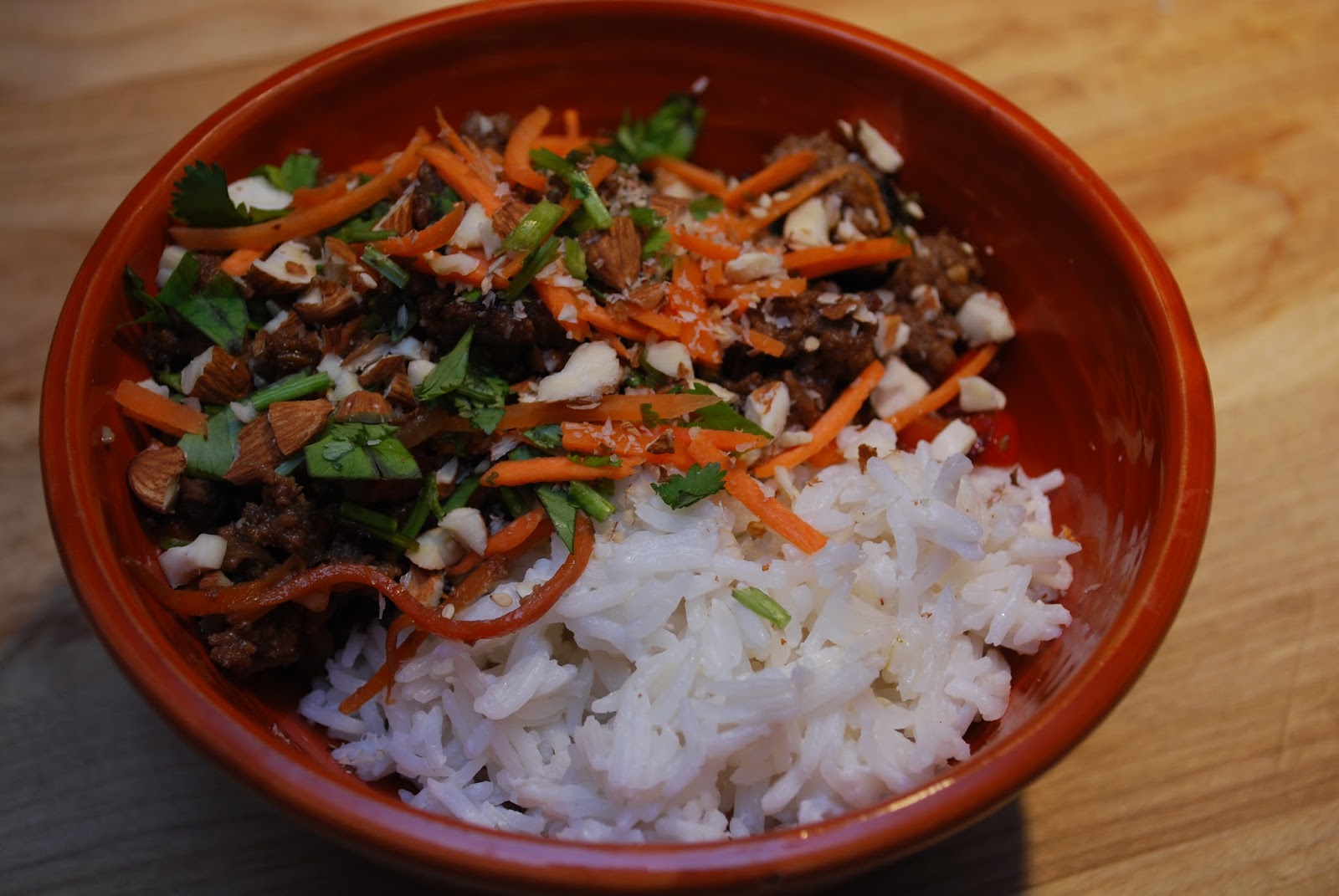 Fil et fouet: Boeuf à l'asiatique et riz au coco