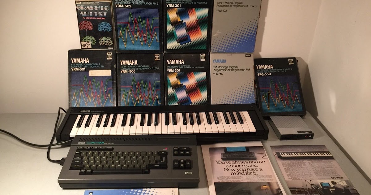 MATRIXSYNTH: Yamaha CX5M Music Computer SFG-05U FM Synthesizer SYK-10 ...