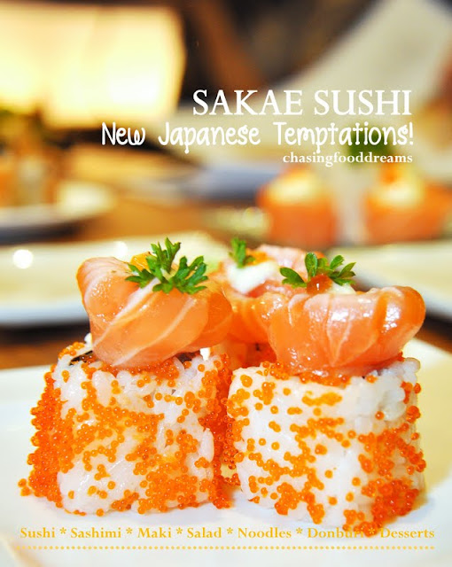 CHASING FOOD DREAMS: Sakae Sushi, Paradigm Mall: New Temptations for 2012!