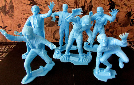 Atomic Robot News: Vintage Marx Universal Monsters Figures Set of Six ...