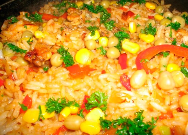 Recetas de Cocina Internacional: Arroz con vegetales