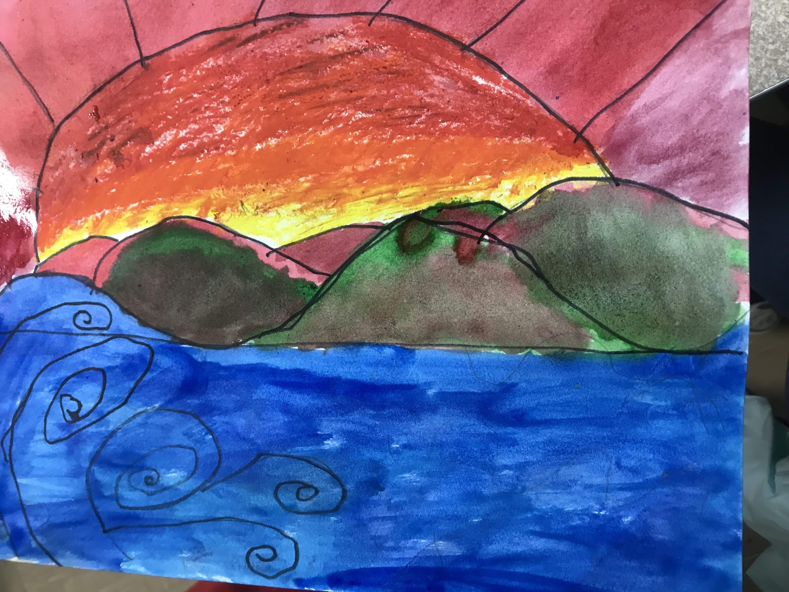 Elements of the Art Room: 4th grade Robin Mead Landscapes