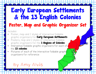 Foldable Friday: Early European Settlements in North America ...