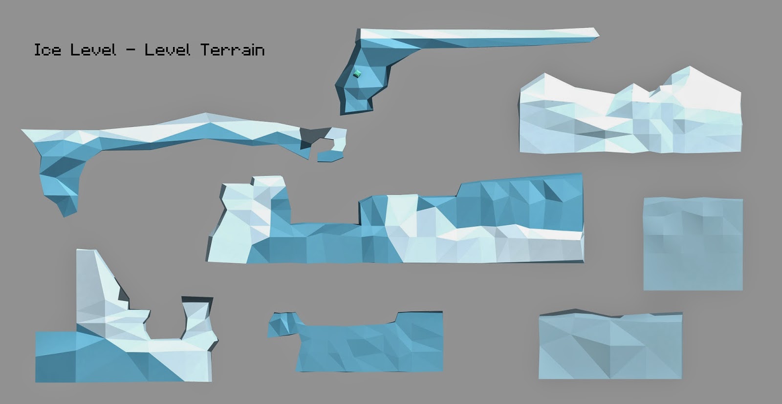 Anti Axis Game Blog: Ice Level Assets and Terrain