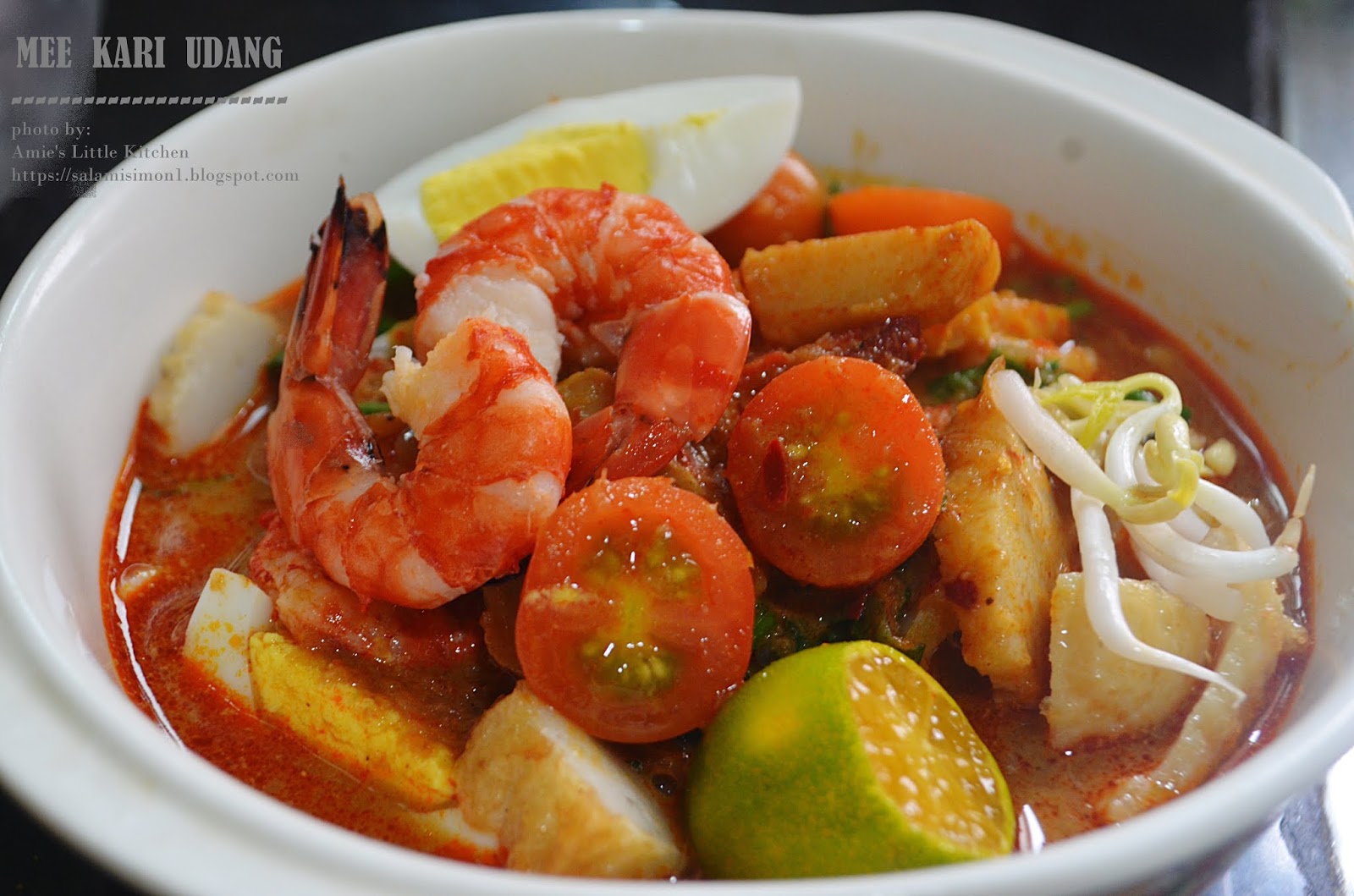 Mee Kari Udang Terlajak Sedap! - Amie's Little Kitchen