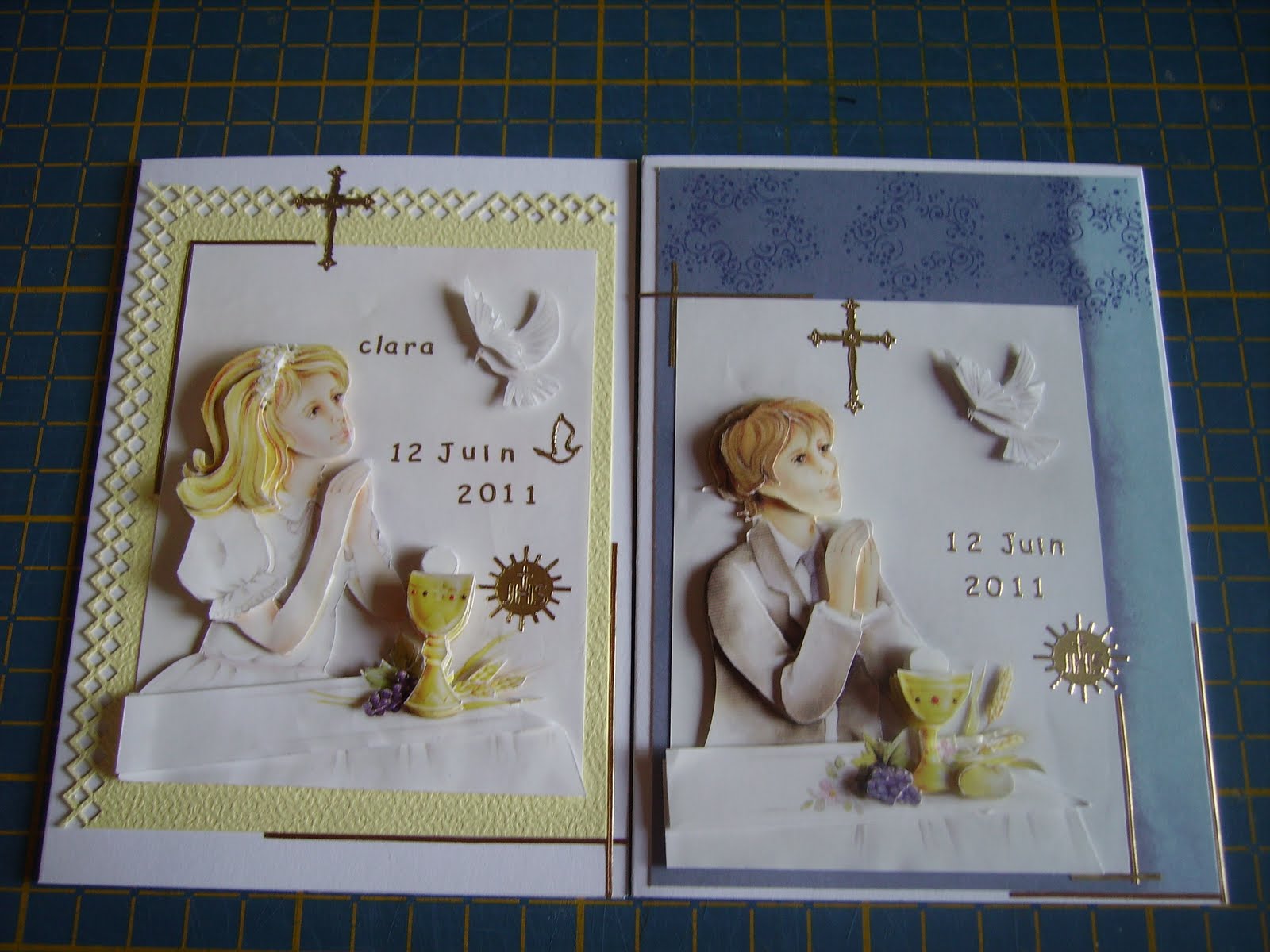 les creations de rose: carte communion