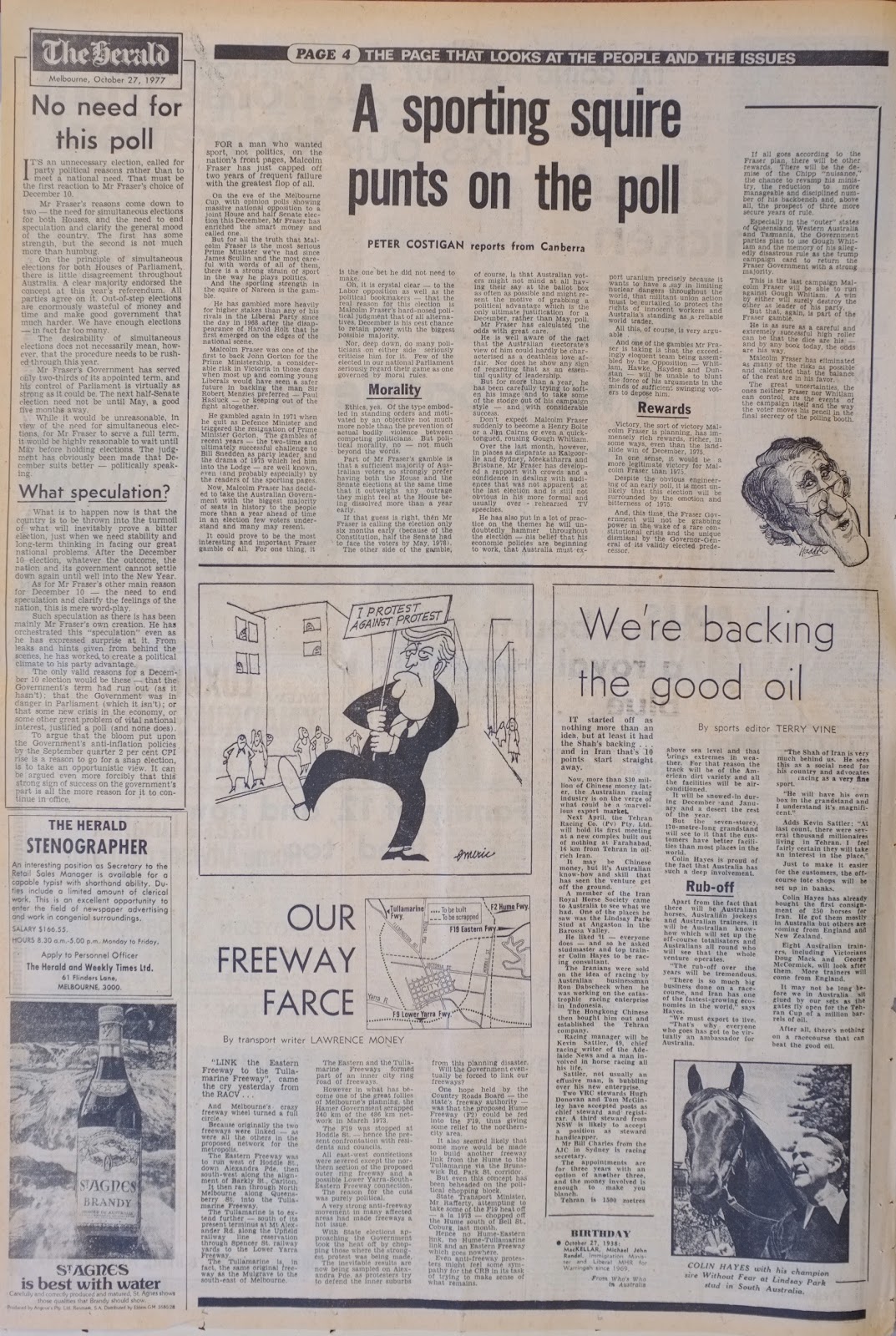 1970s and 80s Newspaper Movie Clippings: The Herald 27 Oct 77: pages 1-24