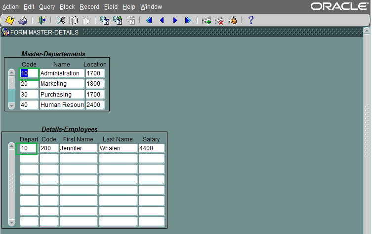 MAGIC PL/SQL ORACLE: Crear un Form Maestro-Detalle (Master-Detail)