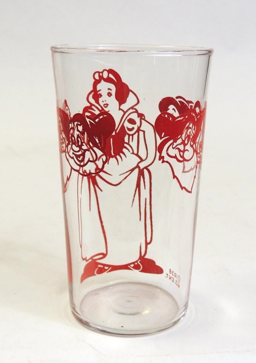 Filmic Light - Snow White Archive: Red "Disney Classics" Dairy Glass