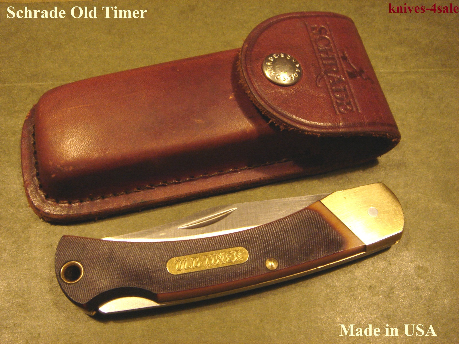 knives-4sale: Schrade USA 6OT Old Timer Lockback Hunter Knife with ...