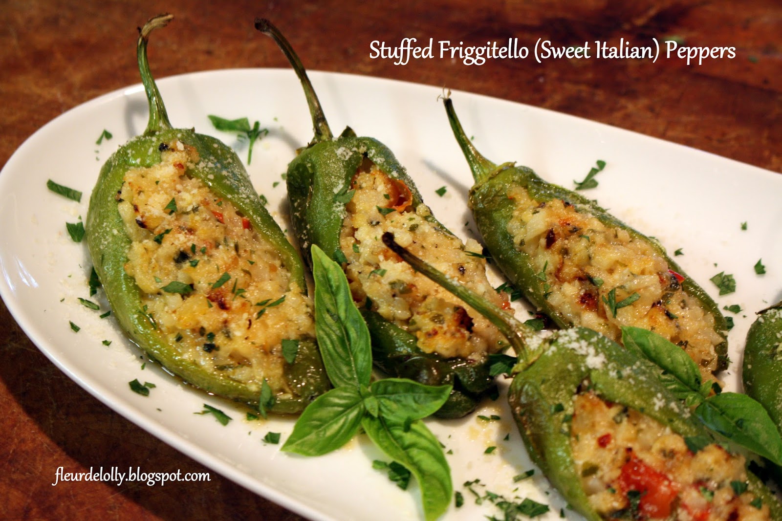 Fleur de Lolly: Stuffed Friggitello (Sweet Italian) Peppers