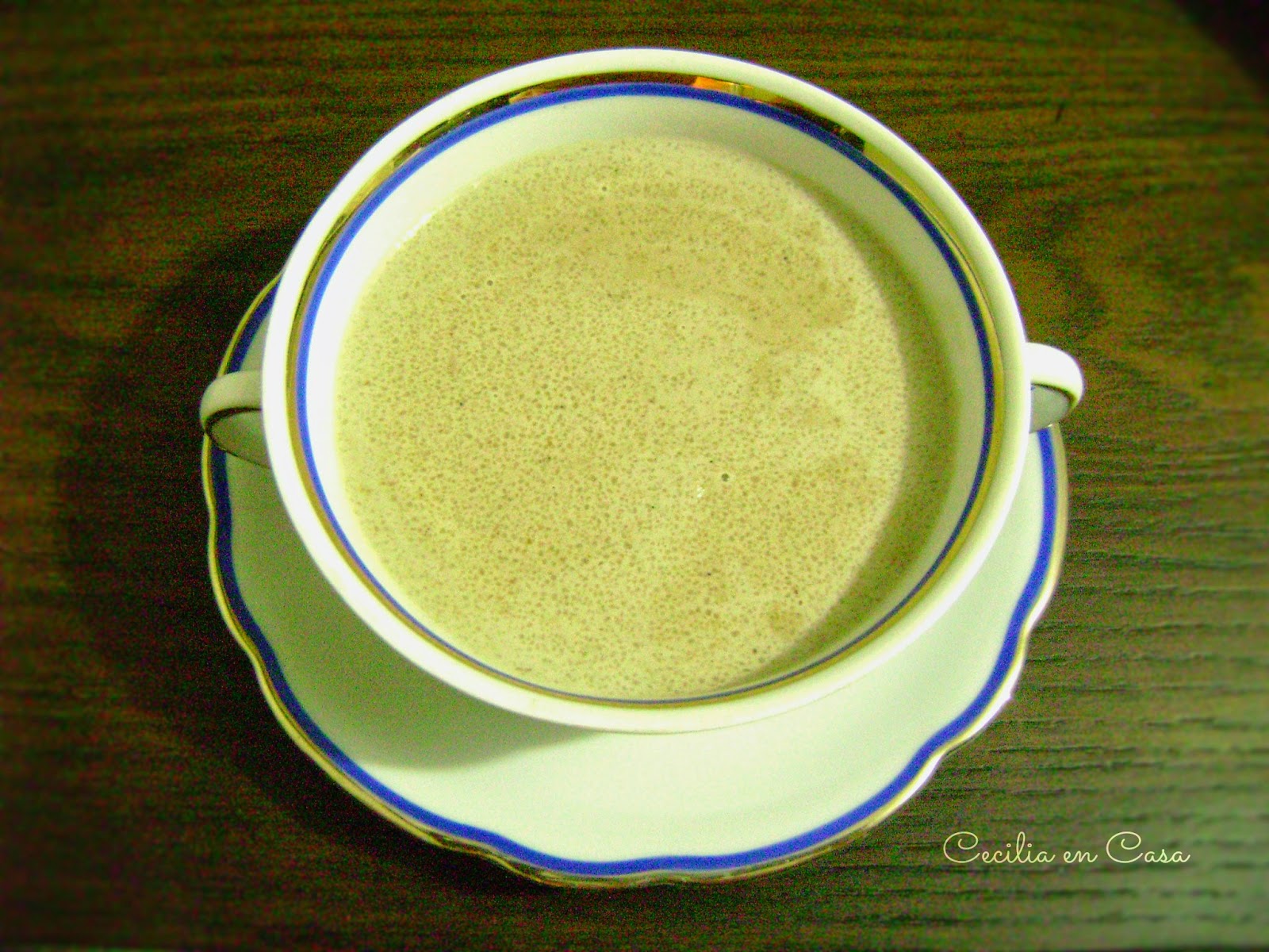 Cecilia en Casa: Crema de Trigo con Chocolate (Harina El Negrito)