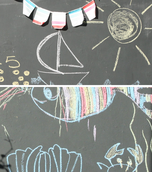 fun diy outdoor blackboard