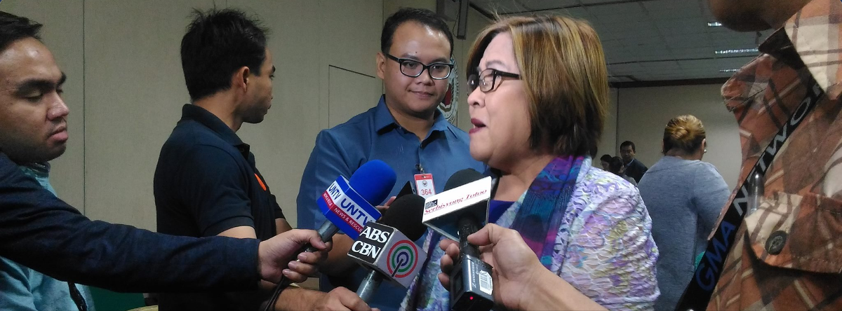 Senator Leila de Lima: On CBCP Pastoral Letter ~ Thinking PNoy