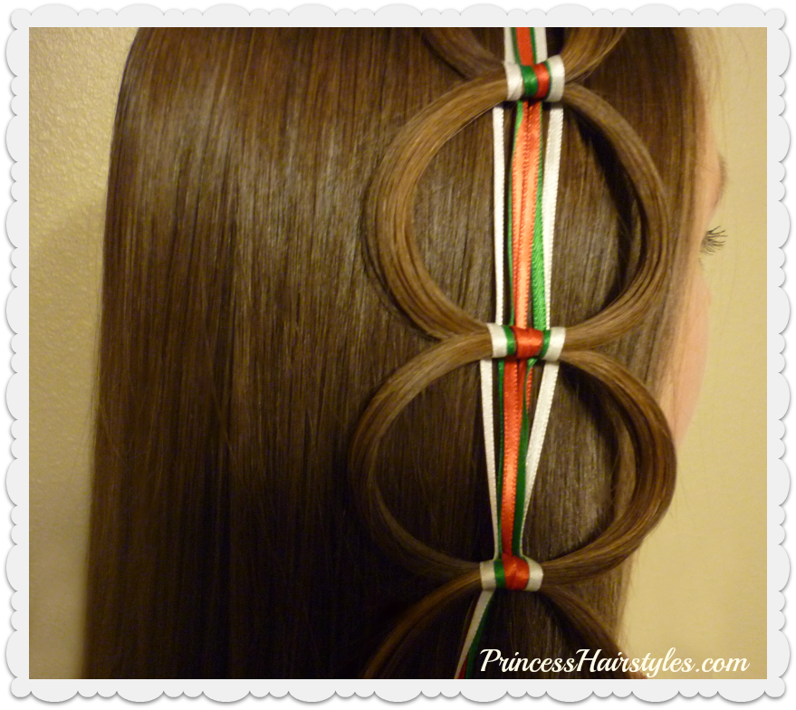 Ribbon Chain Braid Holiday Hairstyles | Hairstyles For Girls - Princess ...