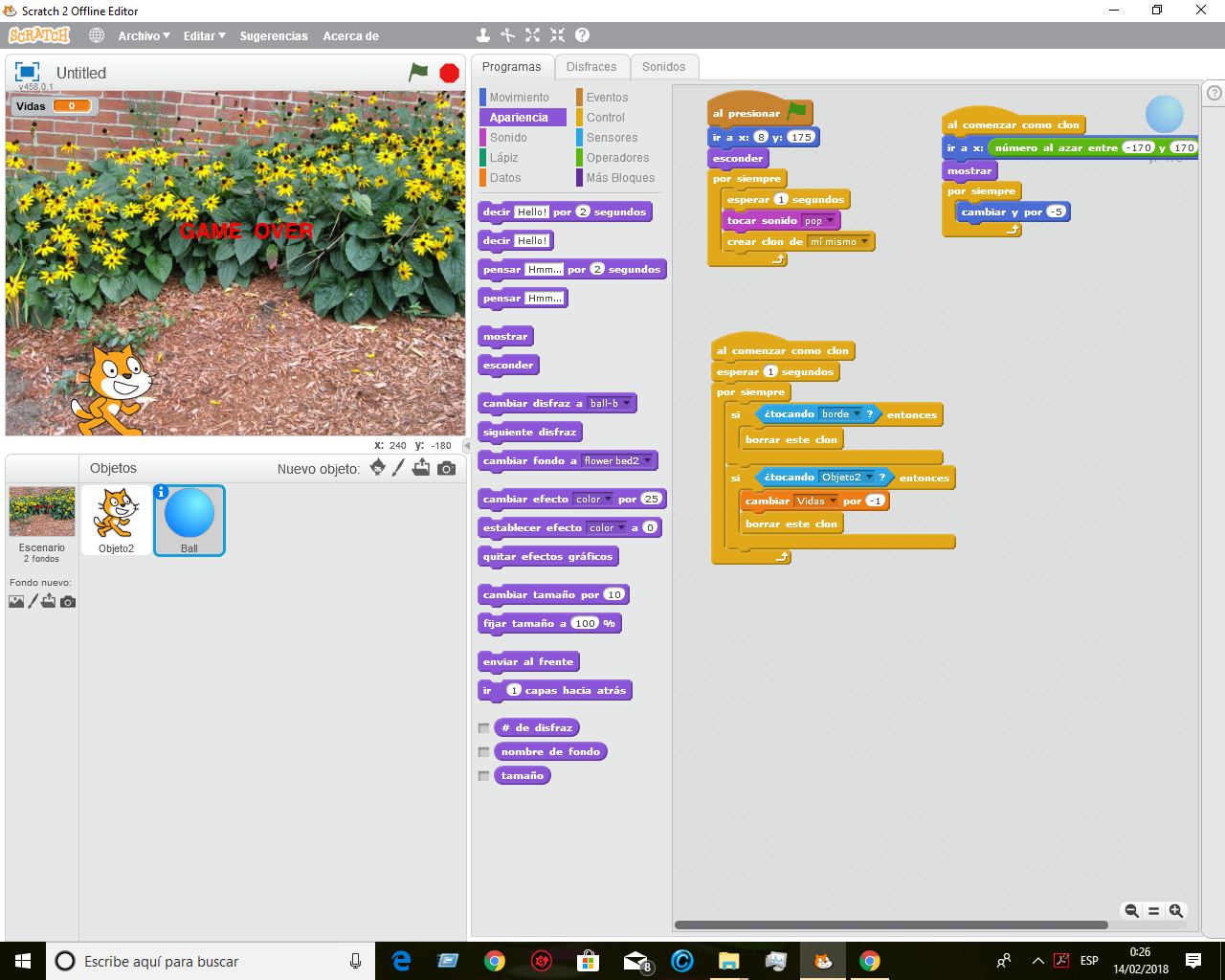 El rincón de Scratch: 2018