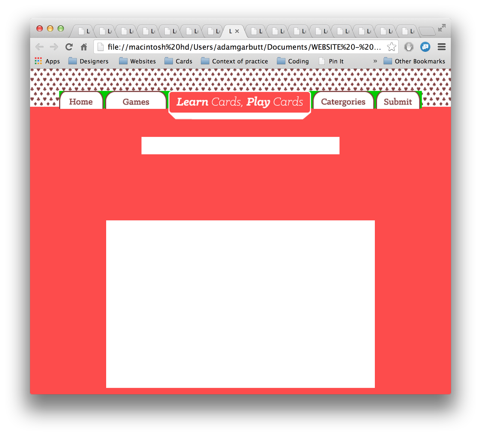 Design Practice: Design for Web: Website development
