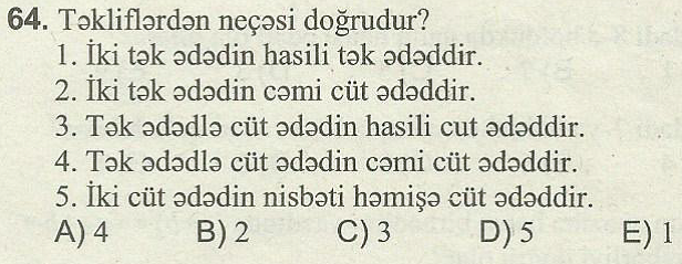 İzahlı testlər-Riyaziyyat dərsləri